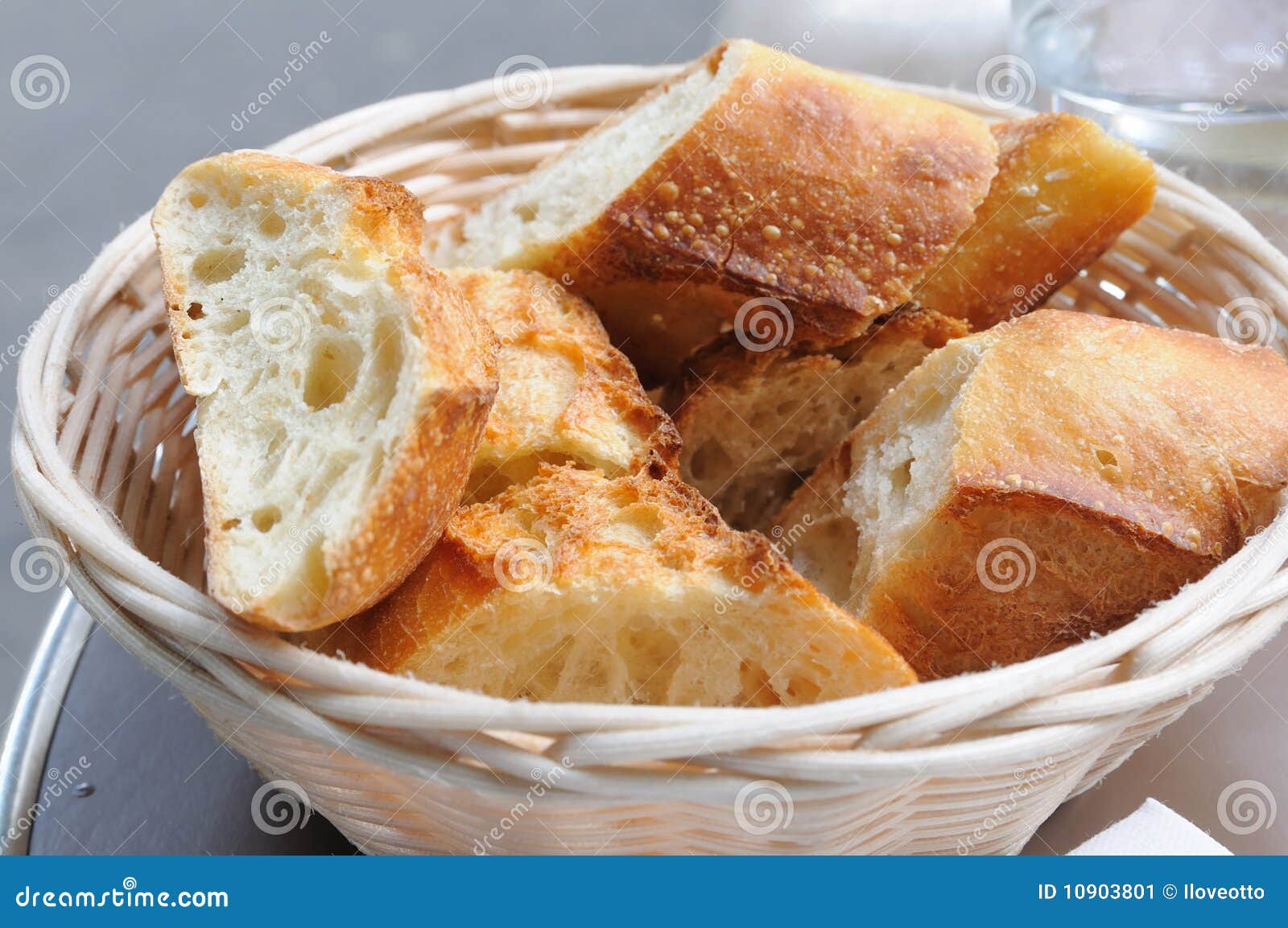 Bread in basket stock image. Image of gold, fresh, bakery - 10903801
