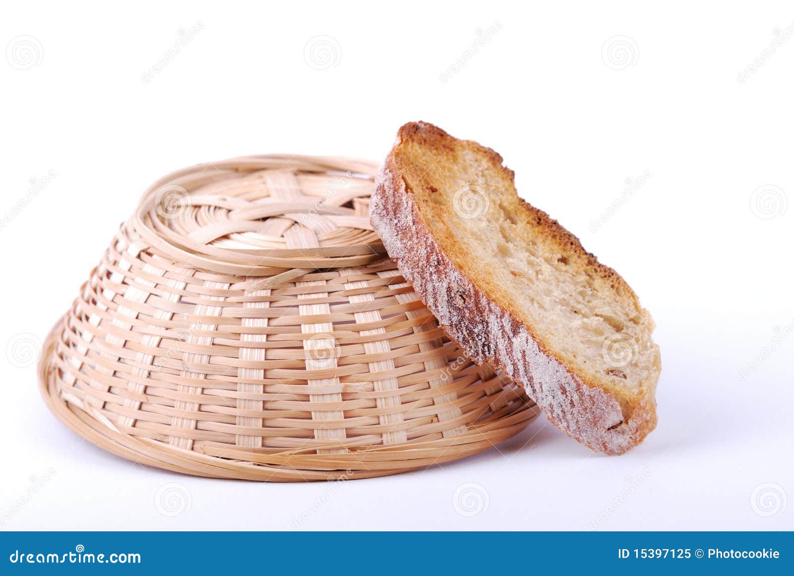 Bread and a basket stock image. Image of kitchen, gain - 15397125