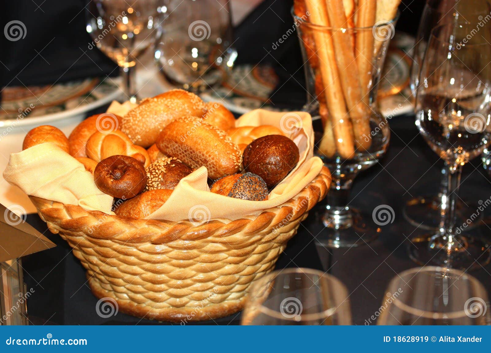 Bread Basket stock image. Image of bread, breakfast, meal - 18628919