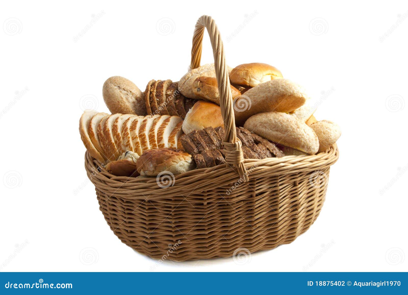 Bread basket stock photo. Image of organic, natural, breads - 18875402
