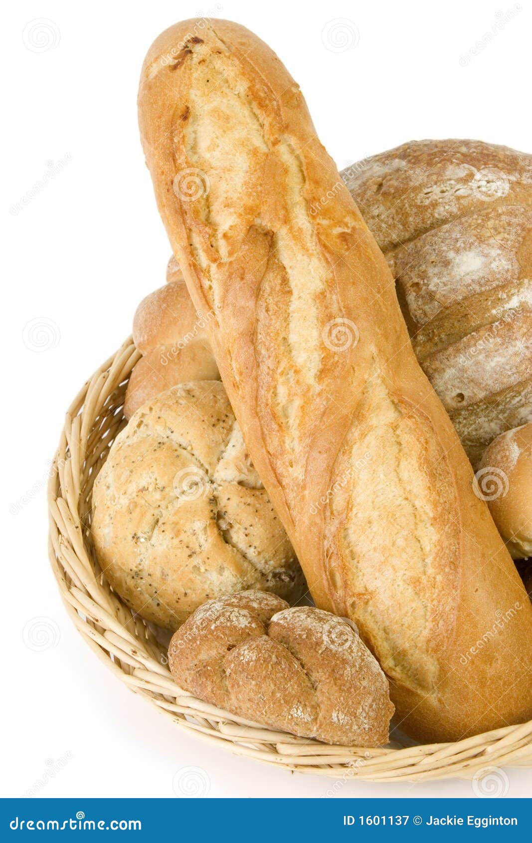 Bread Basket 2 stock image. Image of dough, flour, baguette - 1601137