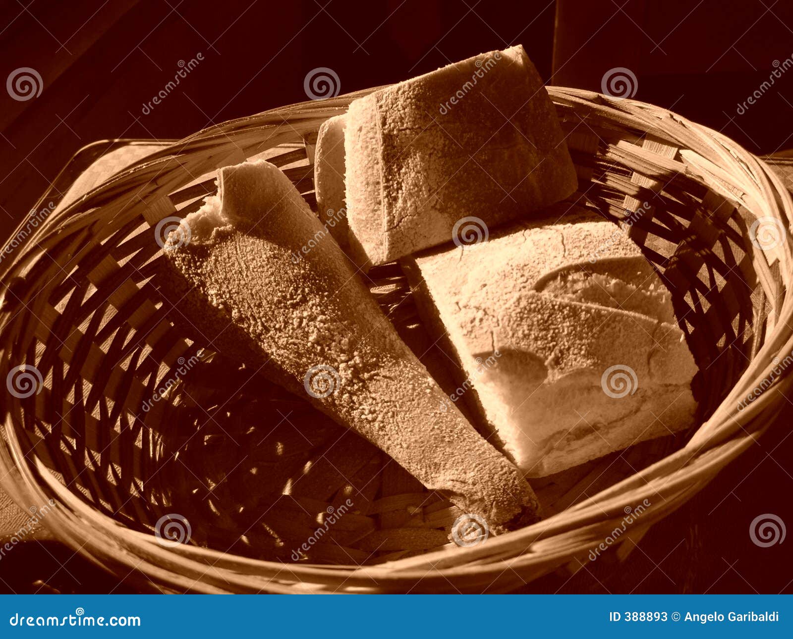 Bread in basket stock image. Image of restaurant, bread - 388893