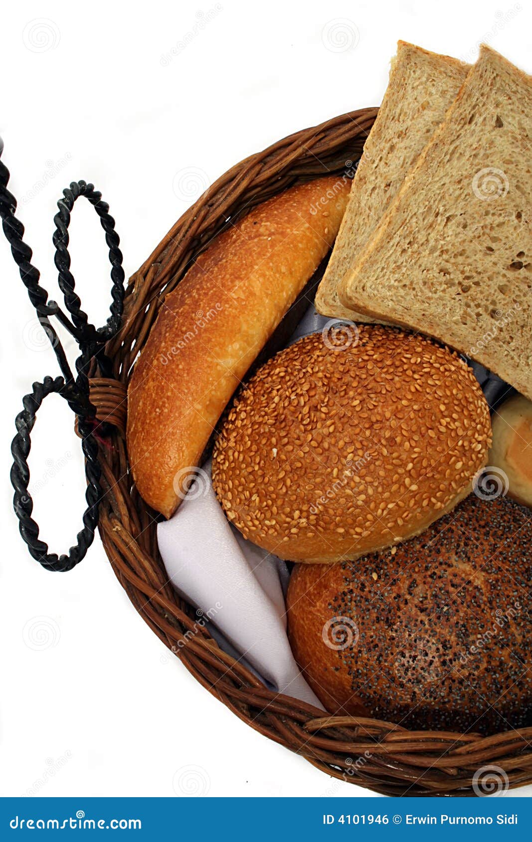 Bread basket stock photo. Image of restaurant, bake, toast - 4101946