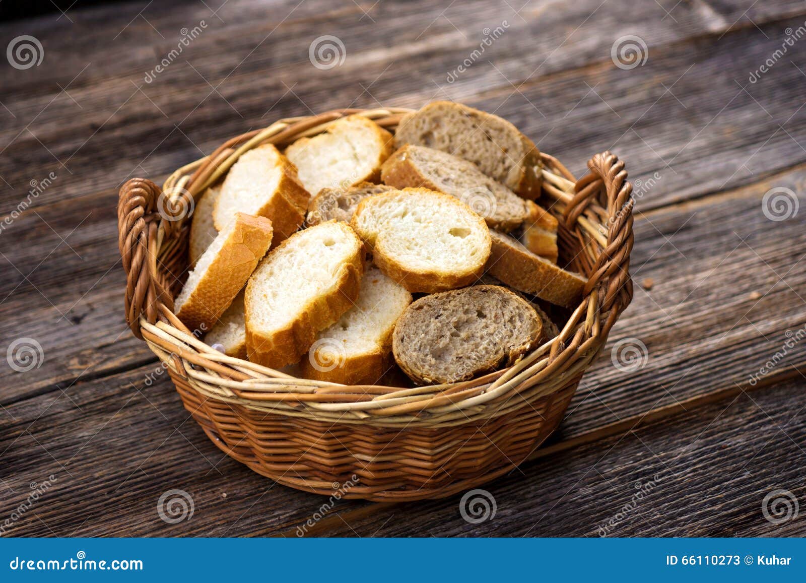 Bread in basket stock image. Image of menu, food, icons - 66110273