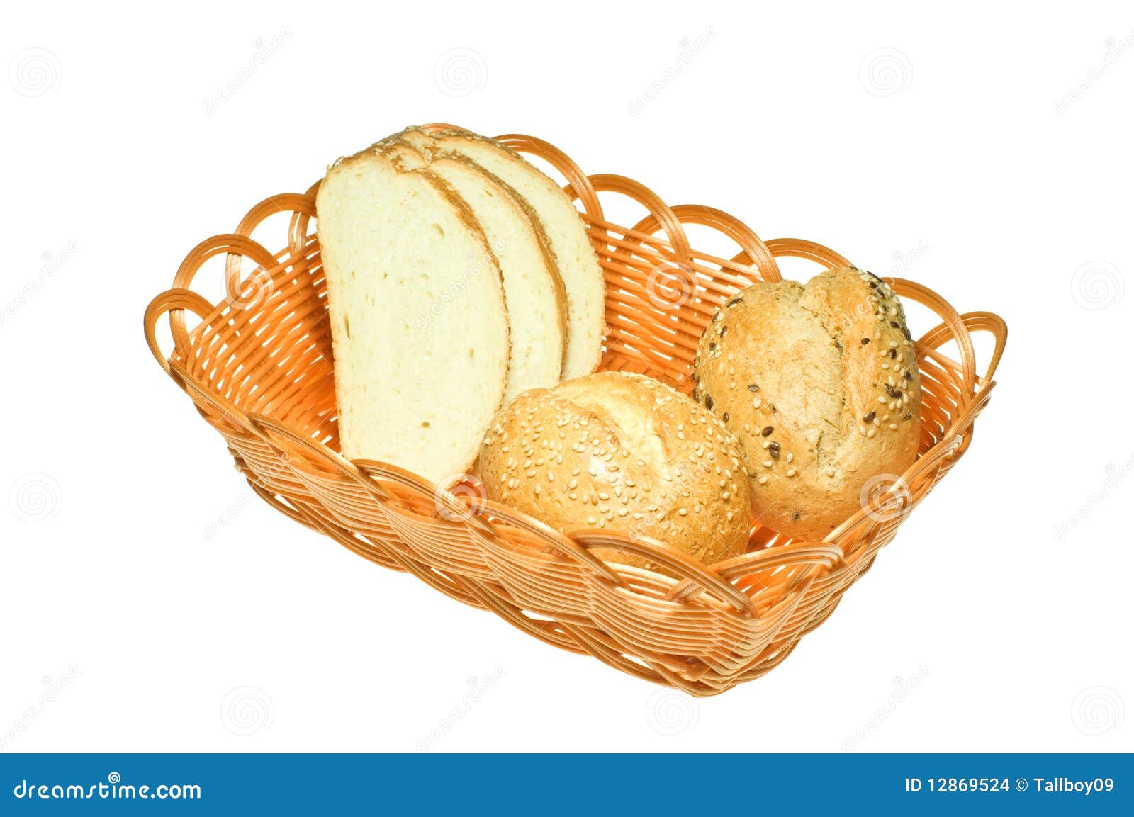 Bread in Baskets stock photo. Image of carbohydrate, diet - 12869524