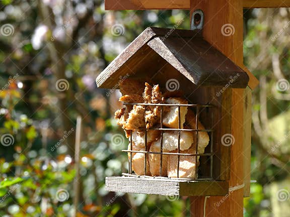 Bread in birdhouse stock image. Image of sunshine, table - 58931043