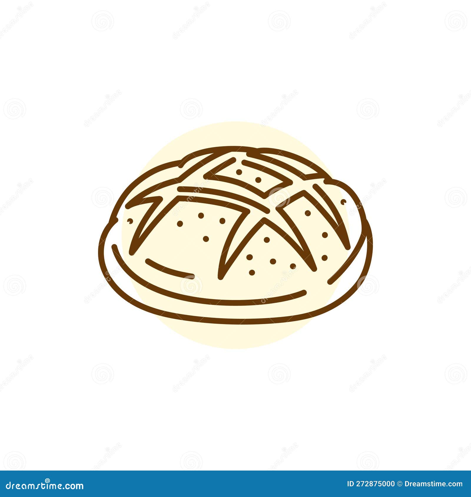 Bread Black Line Icon. Bakery Stock Vector - Illustration of meal ...