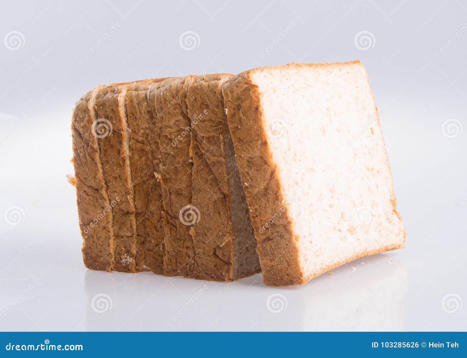 Bread Slice on a Background Stock Photo - Image of texture, wheat ...