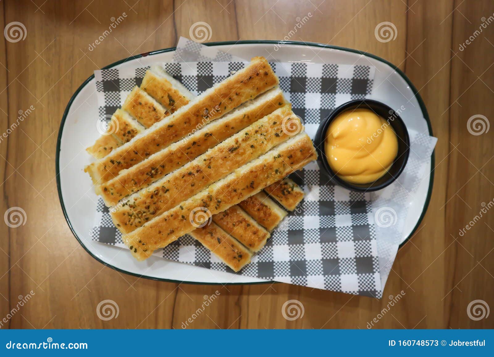 Bread Sticks or Bread Sticks with Dip Stock Image - Image of ring ...