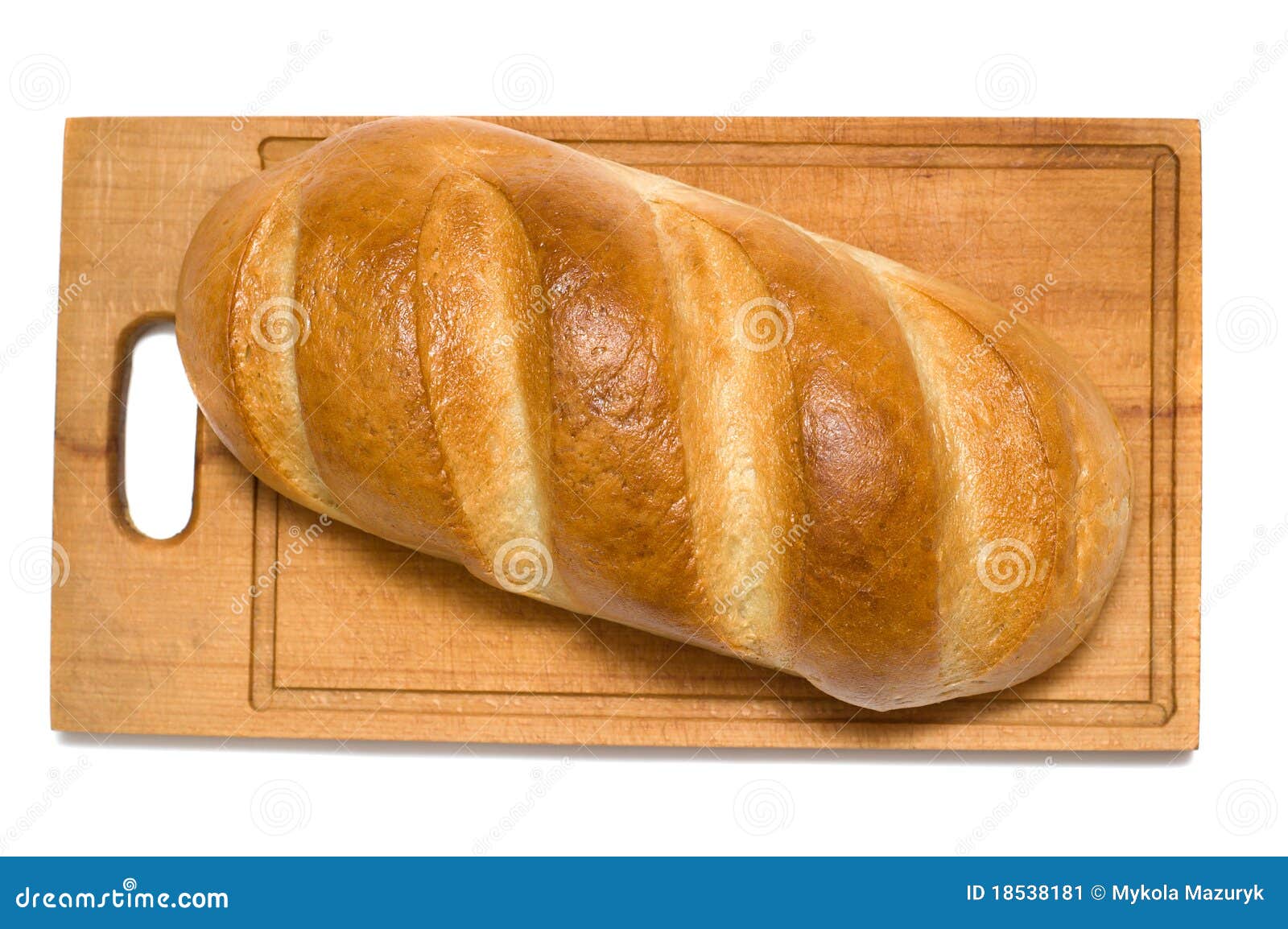 Bread on breadboard stock image. Image of food, preparation - 18538181