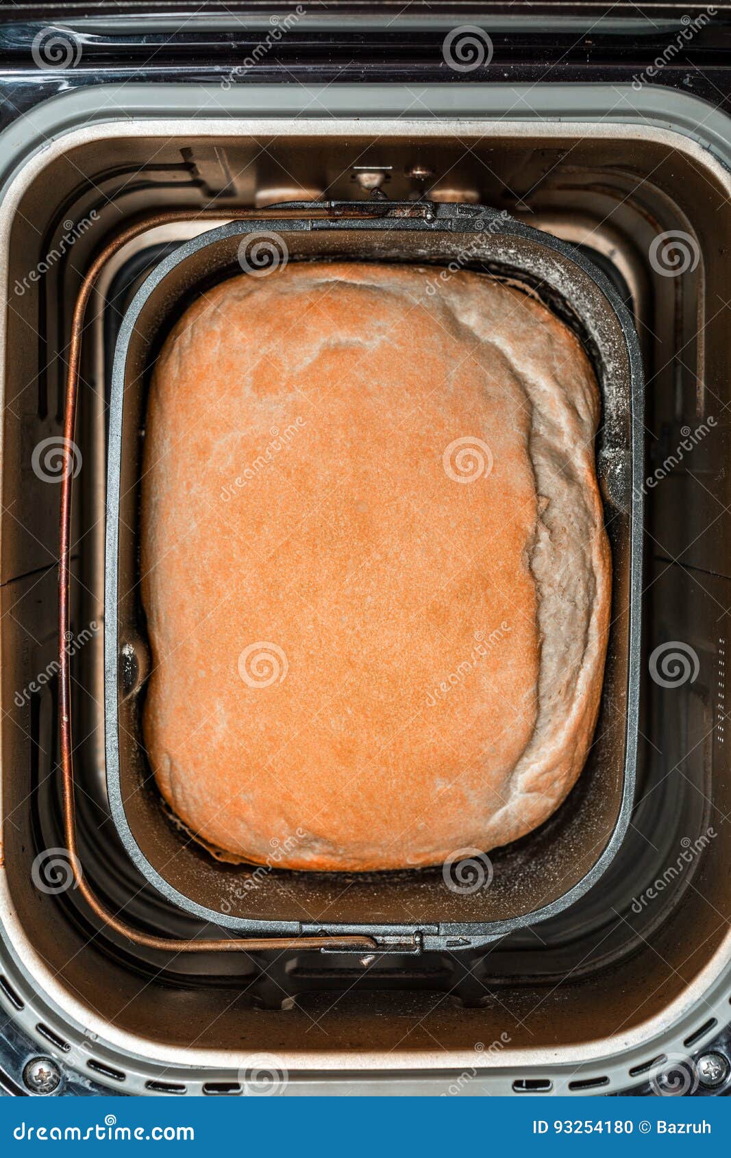Bread in breadmaker stock photo. Image of electronic - 93254180