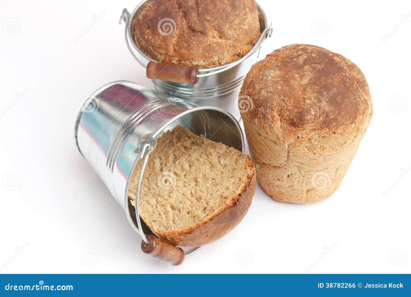 Bread in a bucket stock photo. Image of homemade, bread - 38782266