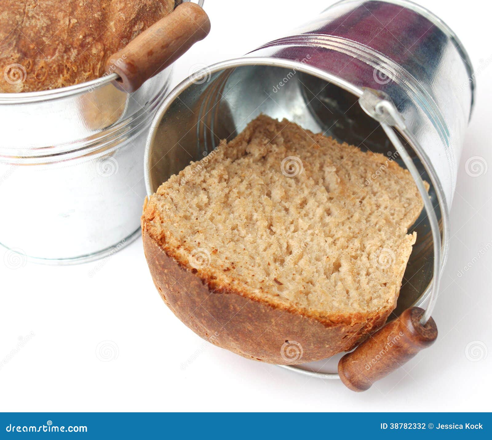 Bread in a bucket stock photo. Image of food, homemade - 38782332
