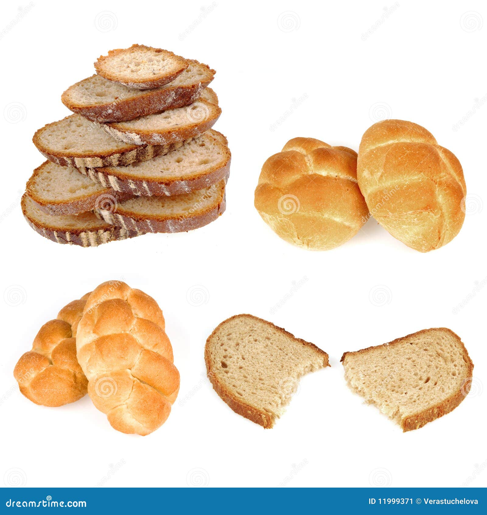 Bread and bun set stock image. Image of bake, dough, flour - 11999371