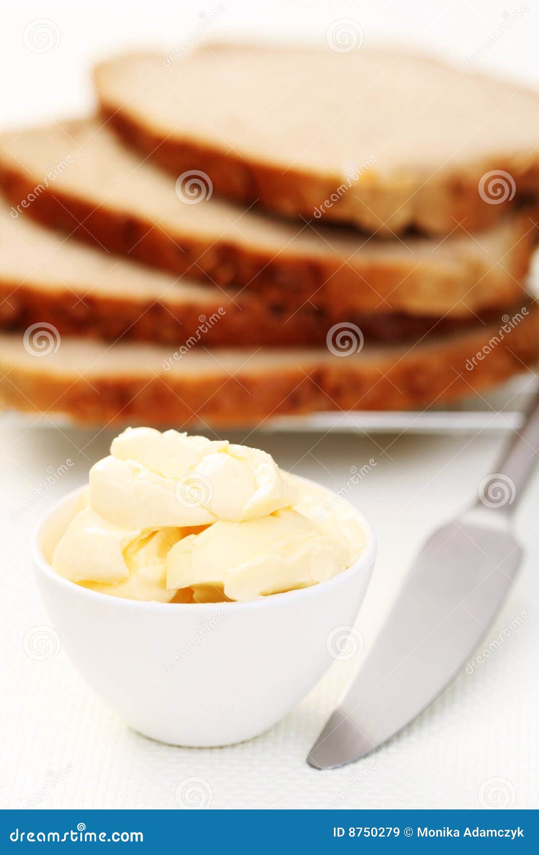 Bread and butter stock image. Image of wheat, loaf, eating - 8750279