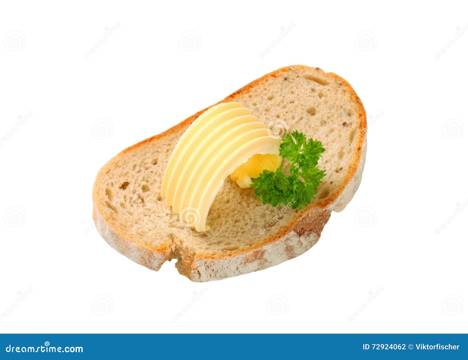 Bread with butter curl stock photo. Image of baked, bread - 72924062