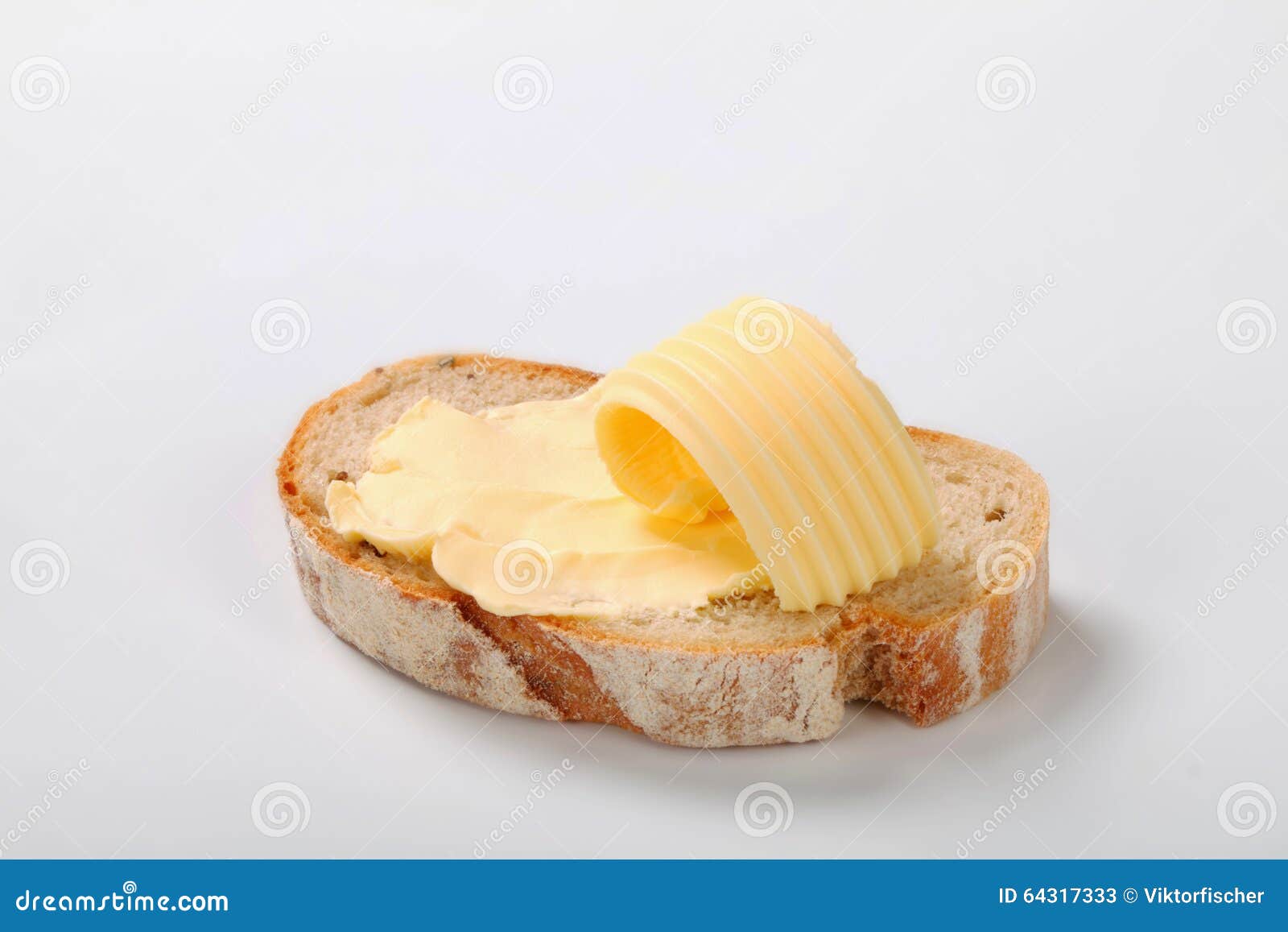 Bread with butter stock image. Image of spread, bread - 64317333