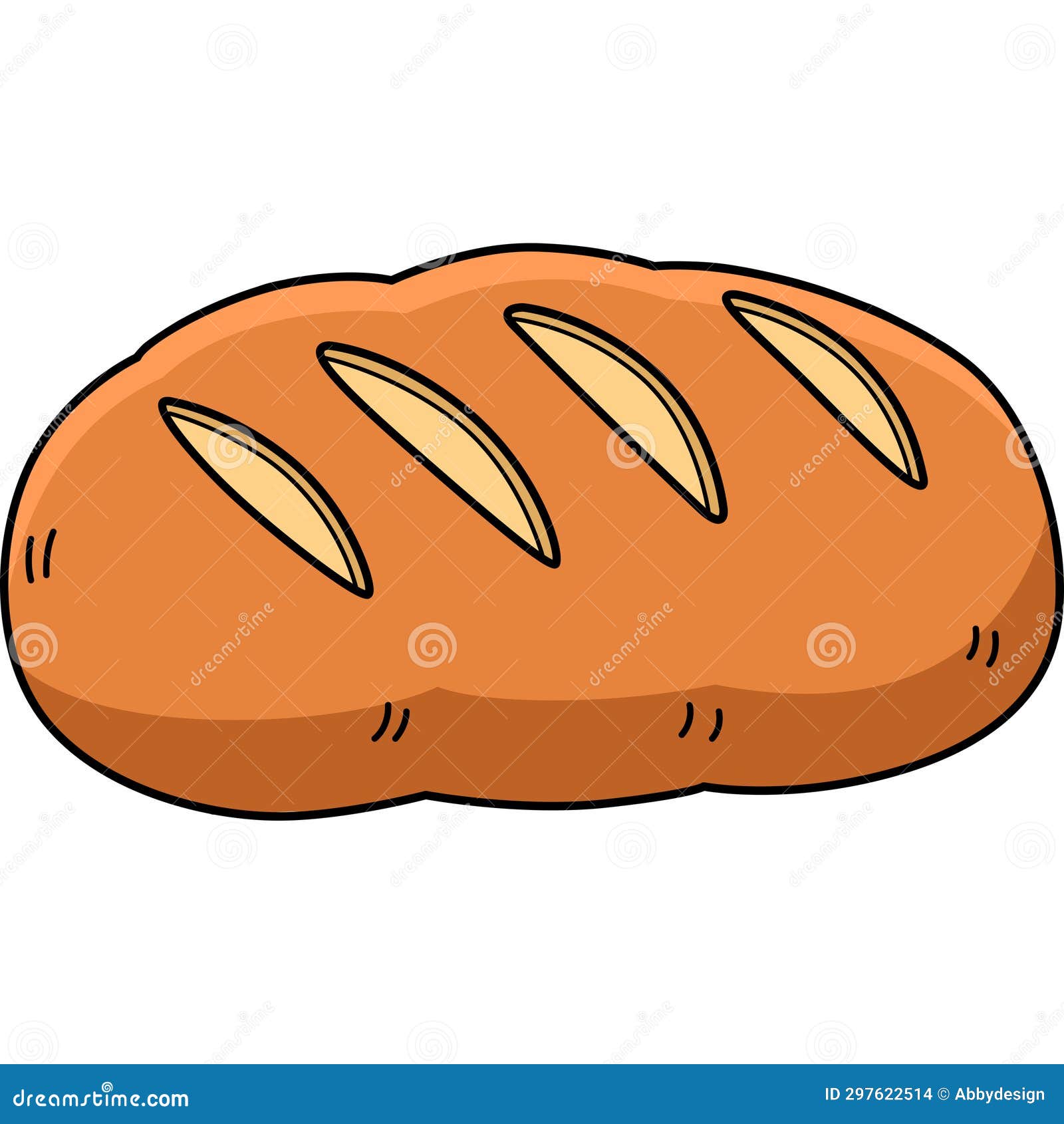 Bread Cartoon Colored Clipart Illustration Stock Illustration ...