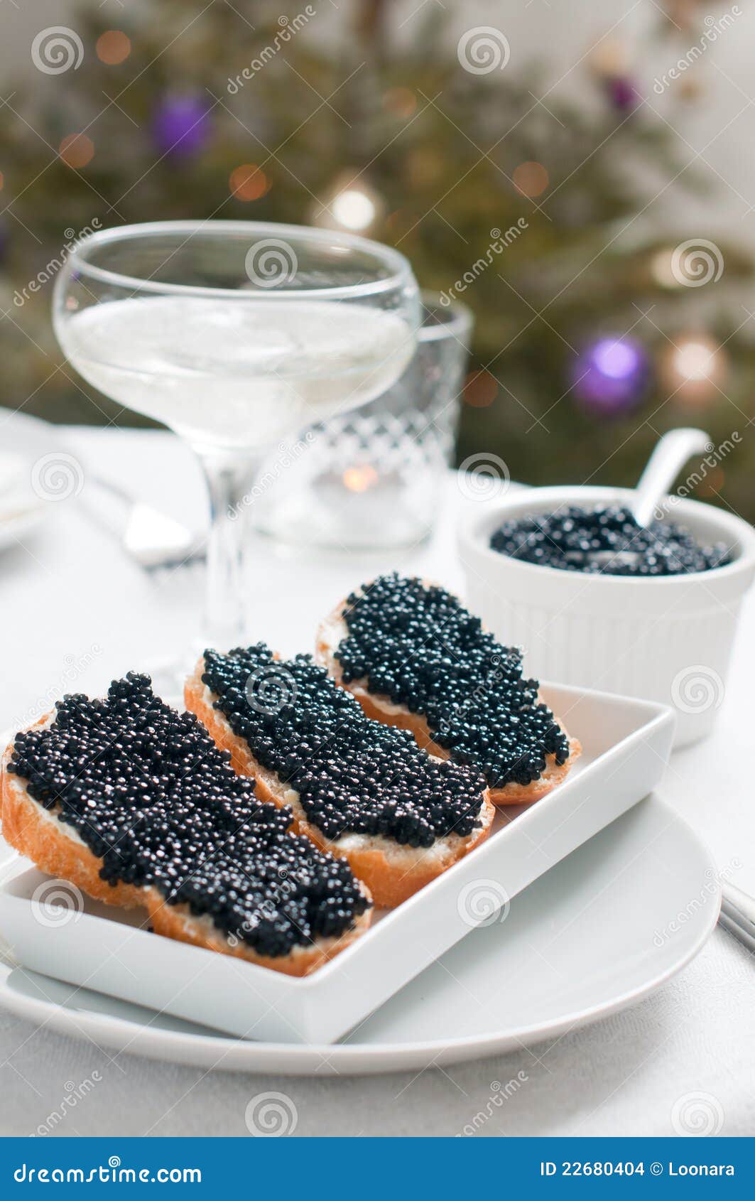 Bread with caviar stock photo. Image of snack, party - 22680404
