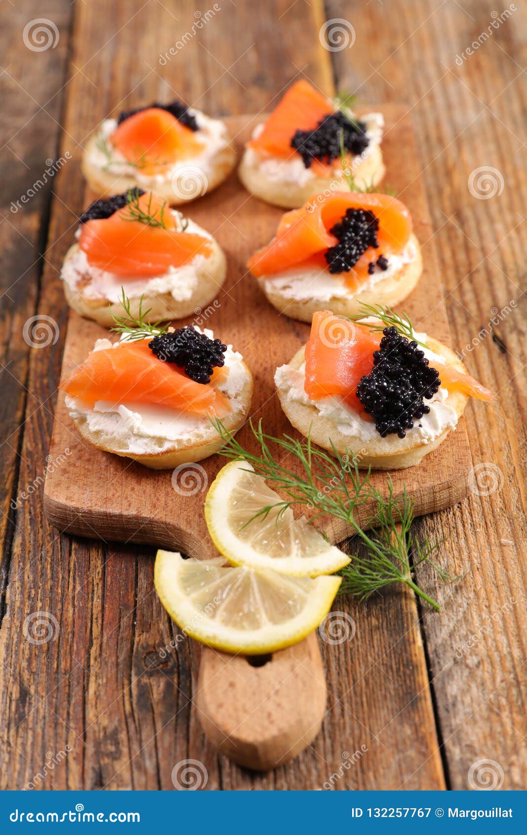 Canape on board stock image. Image of food, cheese, appetizer - 132257767