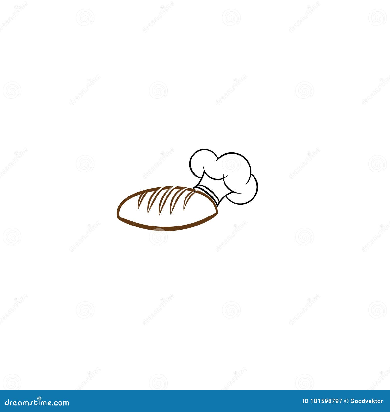 Bread Chef Bakery Logo. Mascot Master Cook Cake Stock Vector ...