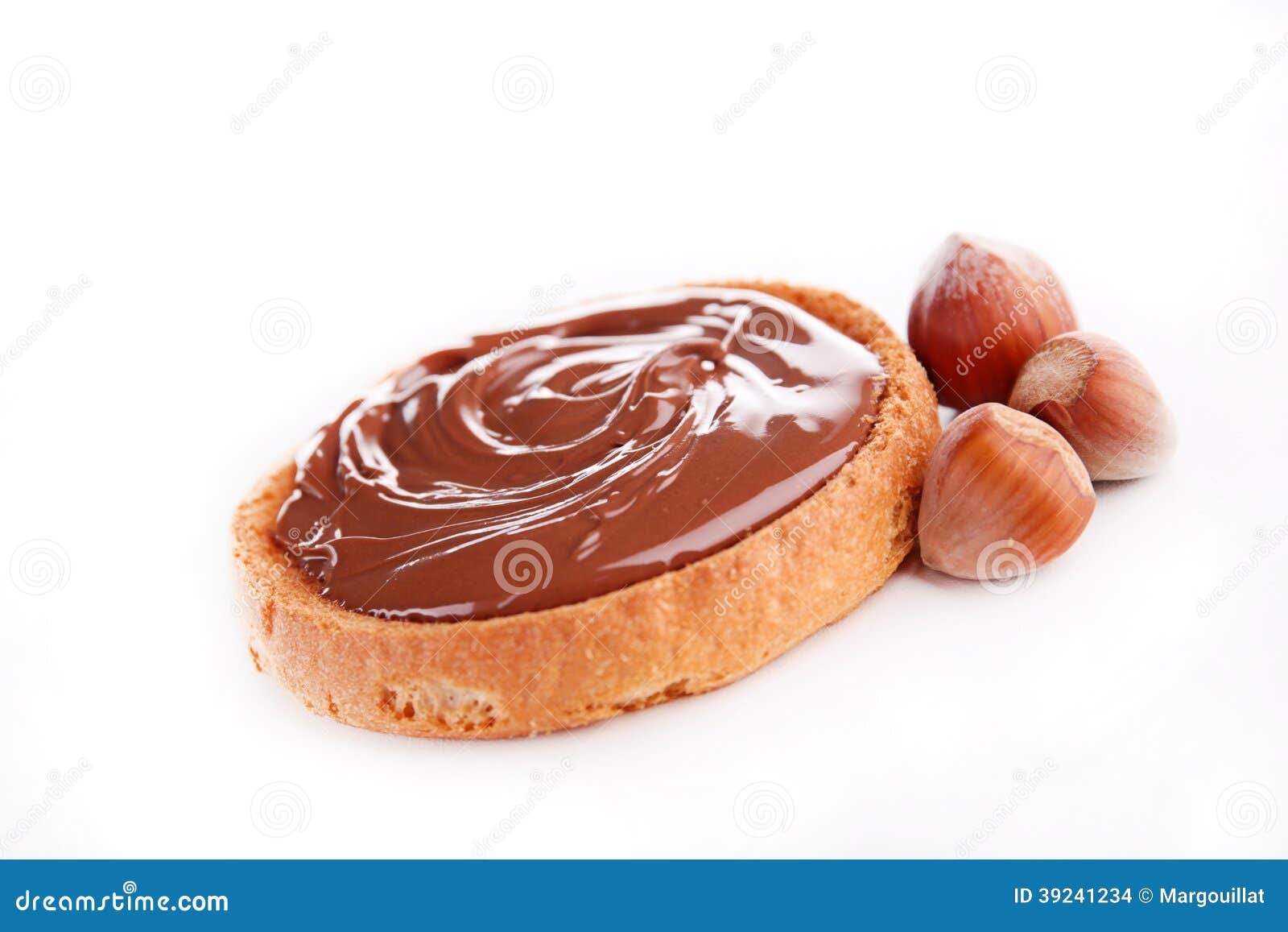 Bread and chocolate spread stock photo. Image of toast - 39241234