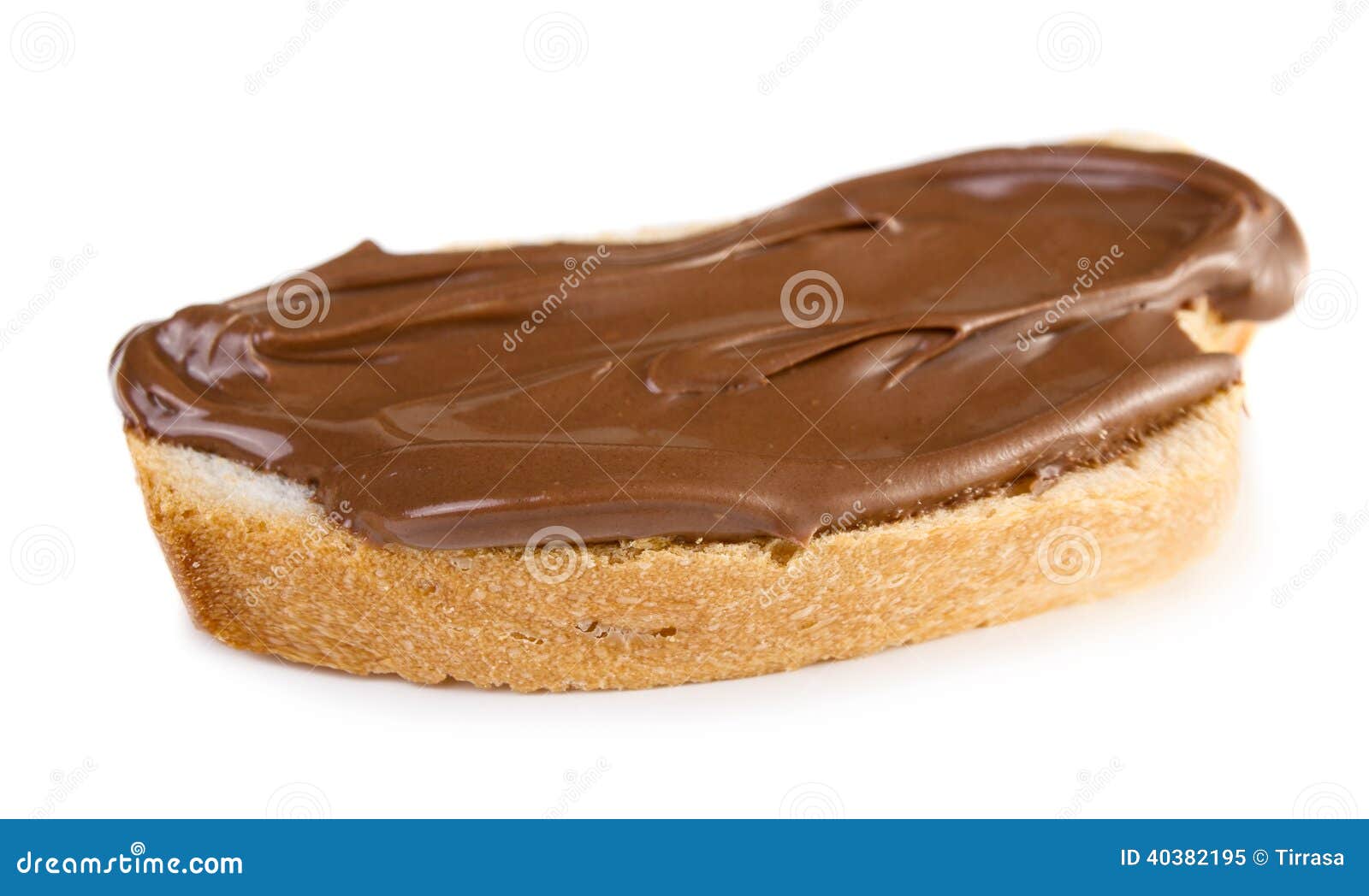 Bread with Chocolate Spread Stock Image - Image of chocolate, dessert ...