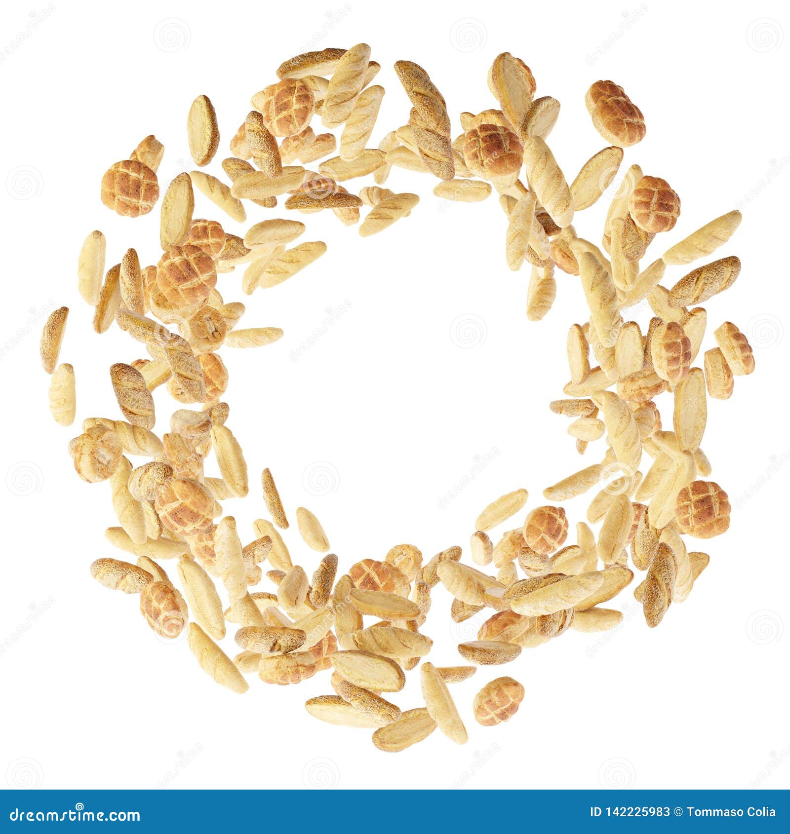 Bread Circle, Realistic Rendering Stock Illustration - Illustration of ...