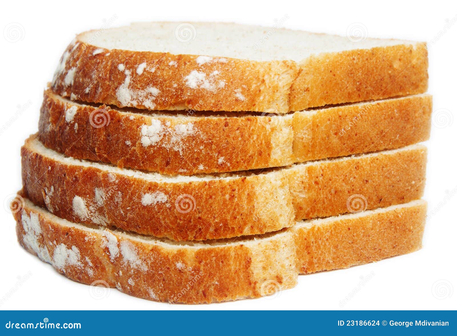 Bread closeup stock photo. Image of isolated, baked, natural - 23186624