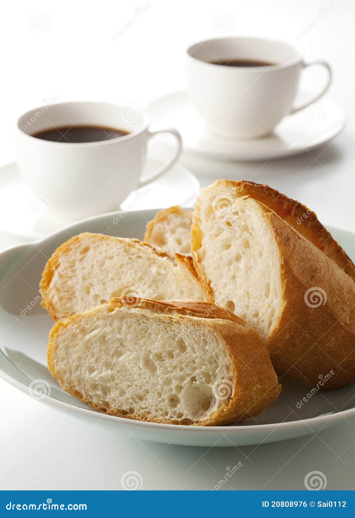 Bread and coffee stock photo. Image of poppy, morning - 20808976