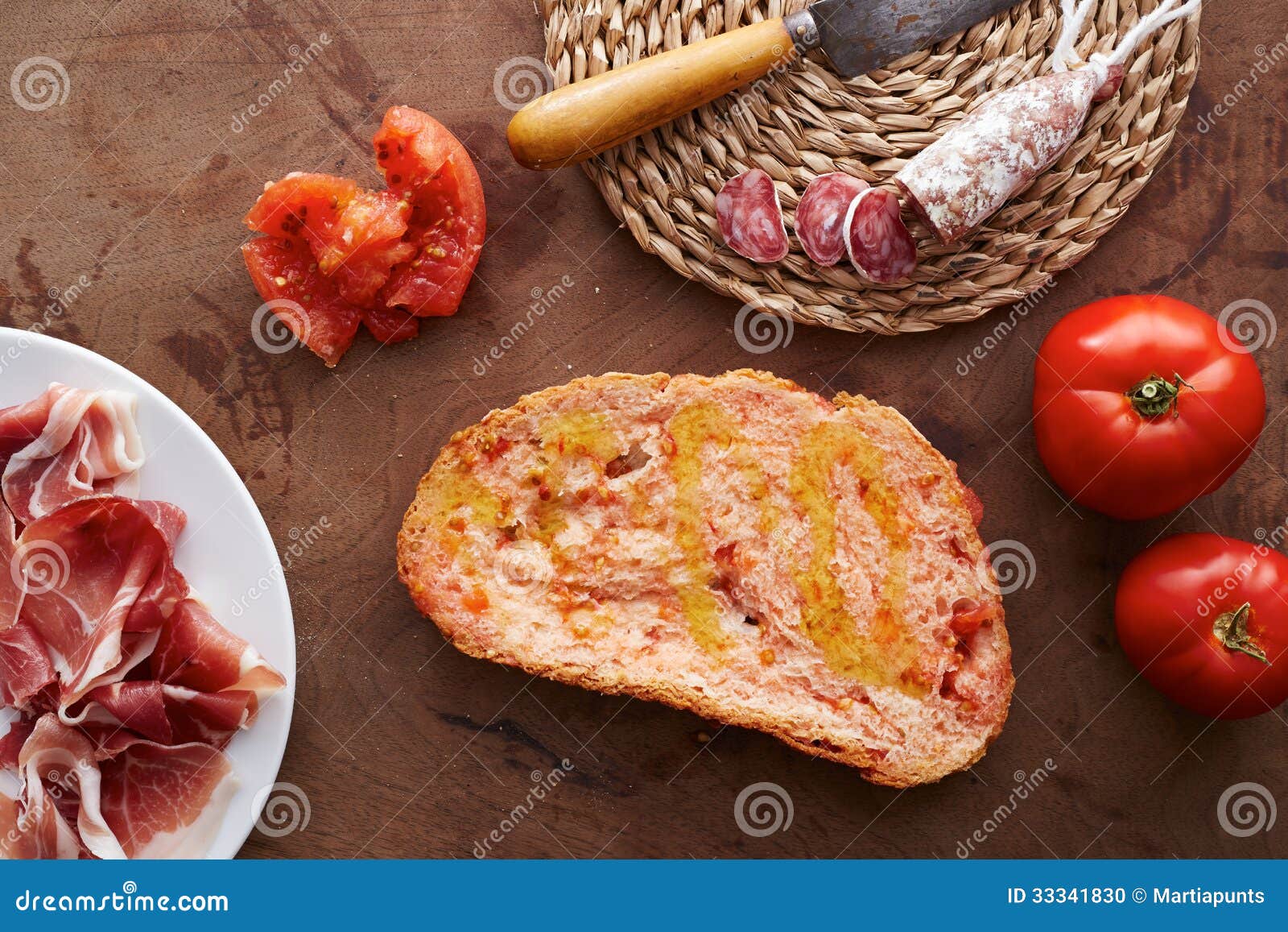 Bread with cold meat stock photo. Image of tasty, fresh - 33341830