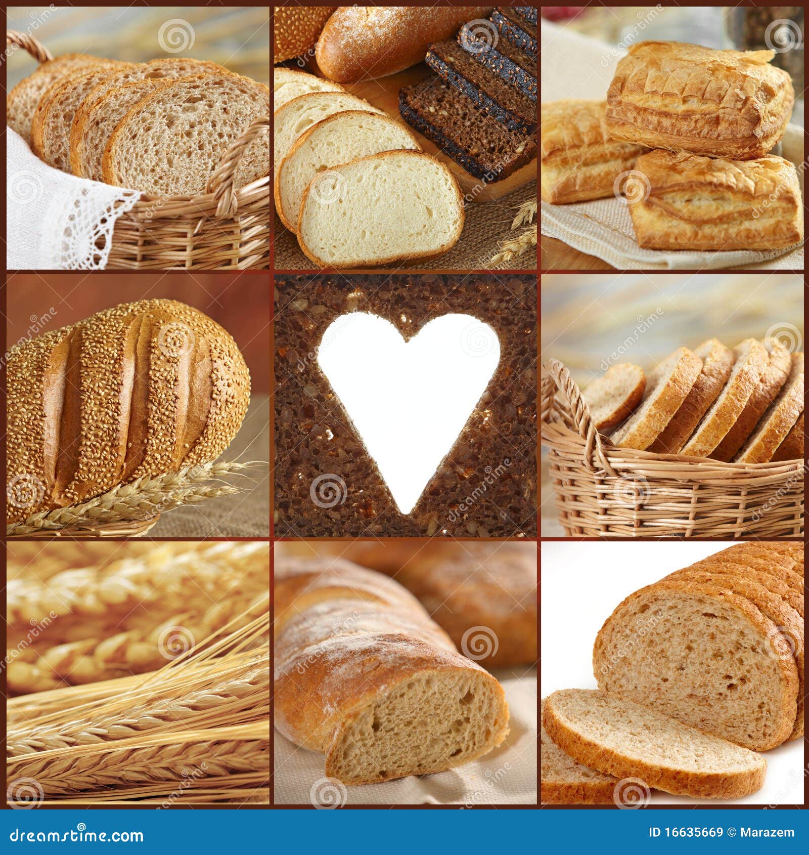 Bread collection stock image. Image of brown, bakery - 16635669