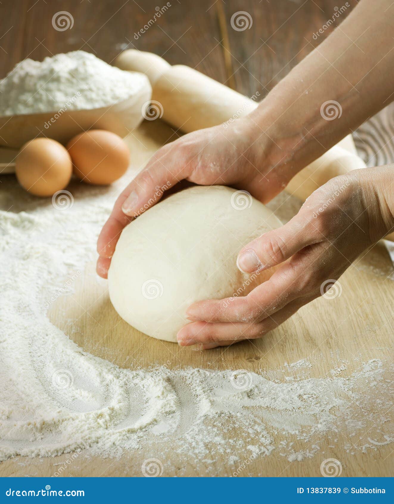Bread cooking.Dough stock image. Image of cook, gourmet - 13837839