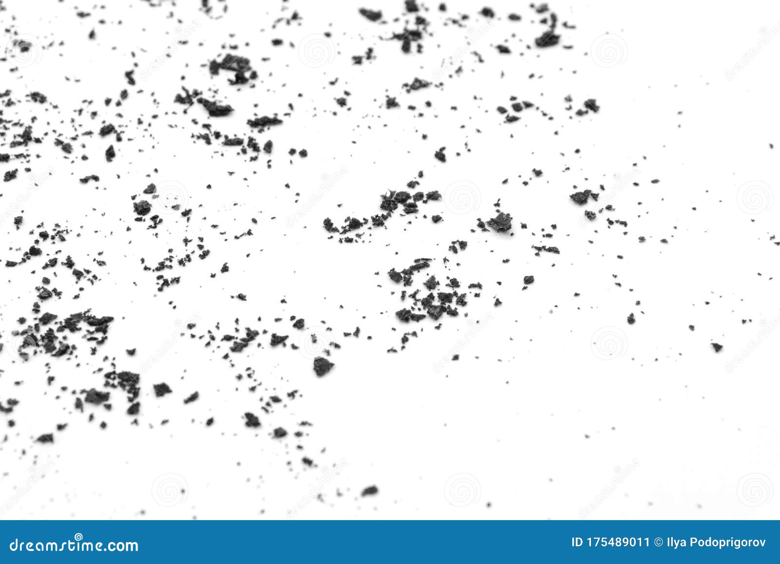 Bread Crumbs on a White Background. Scattered Remnants of Bread Stock ...
