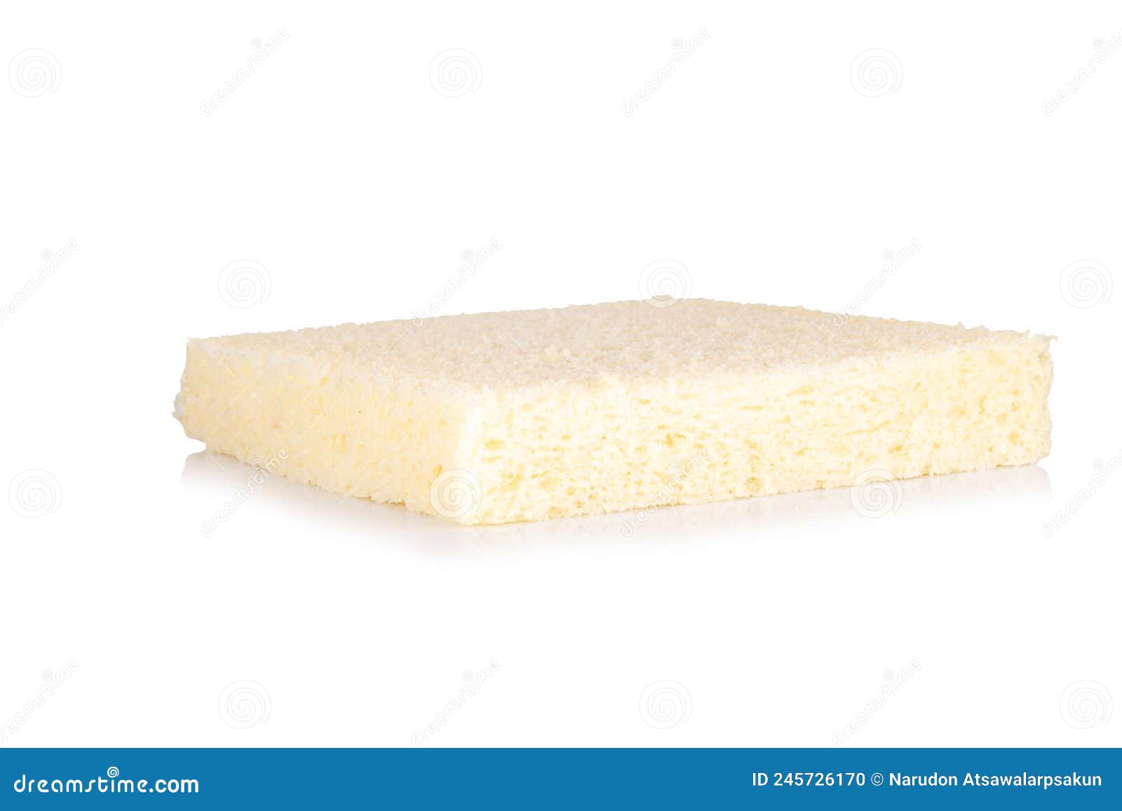 Bread Crustless Isolated on White Background Border Stock Photo - Image ...