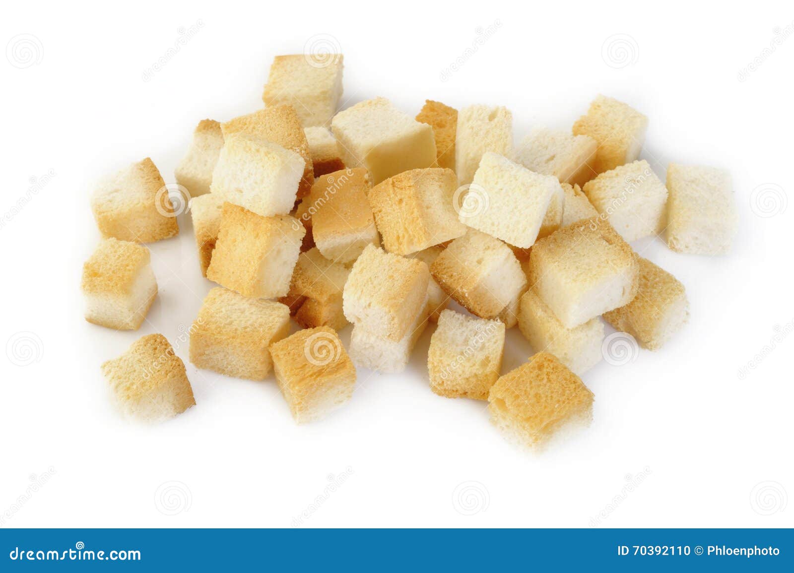 Bread cube stock photo. Image of crisp, cooking, toasted - 70392110