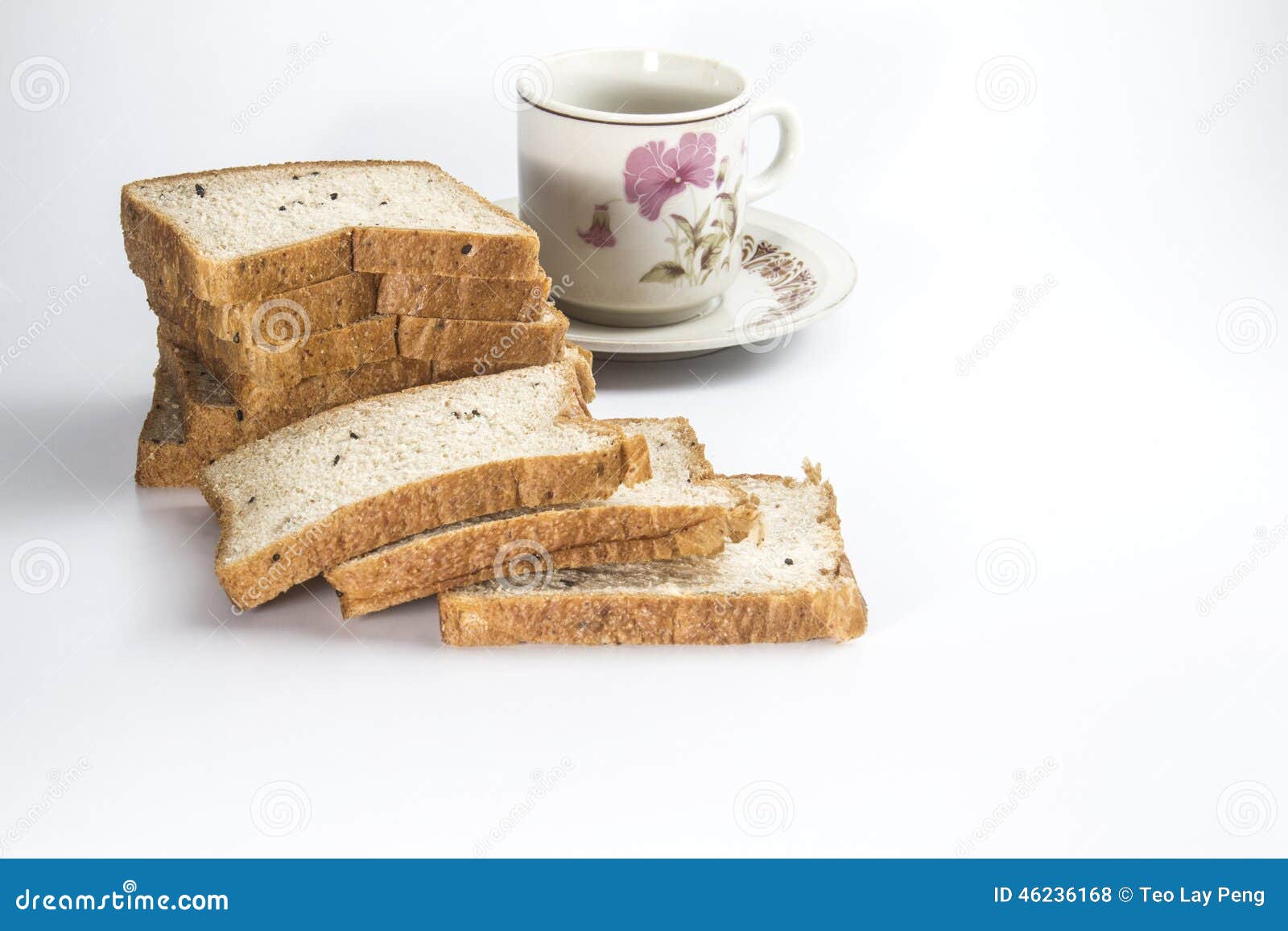 Bread with cup stock photo. Image of group, closeup, food - 46236168