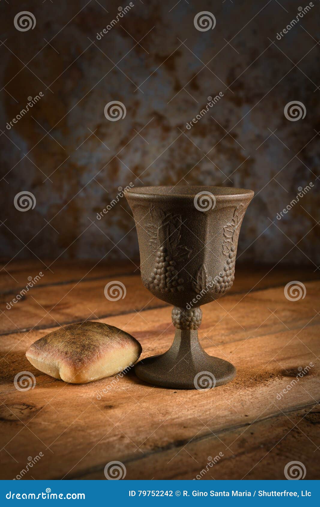 Bread and Cup of Wine stock photo. Image of wafers, christ - 79752242