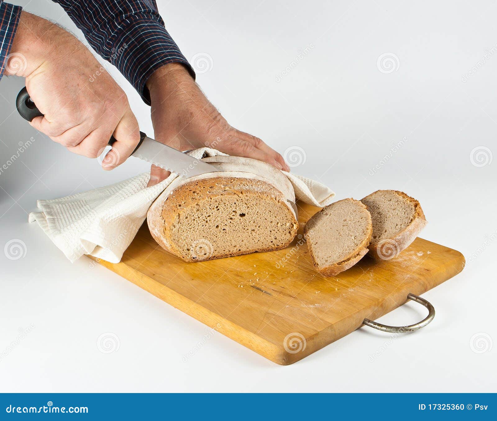Bread cutting stock photo. Image of crust, sliced, cereal - 17325360