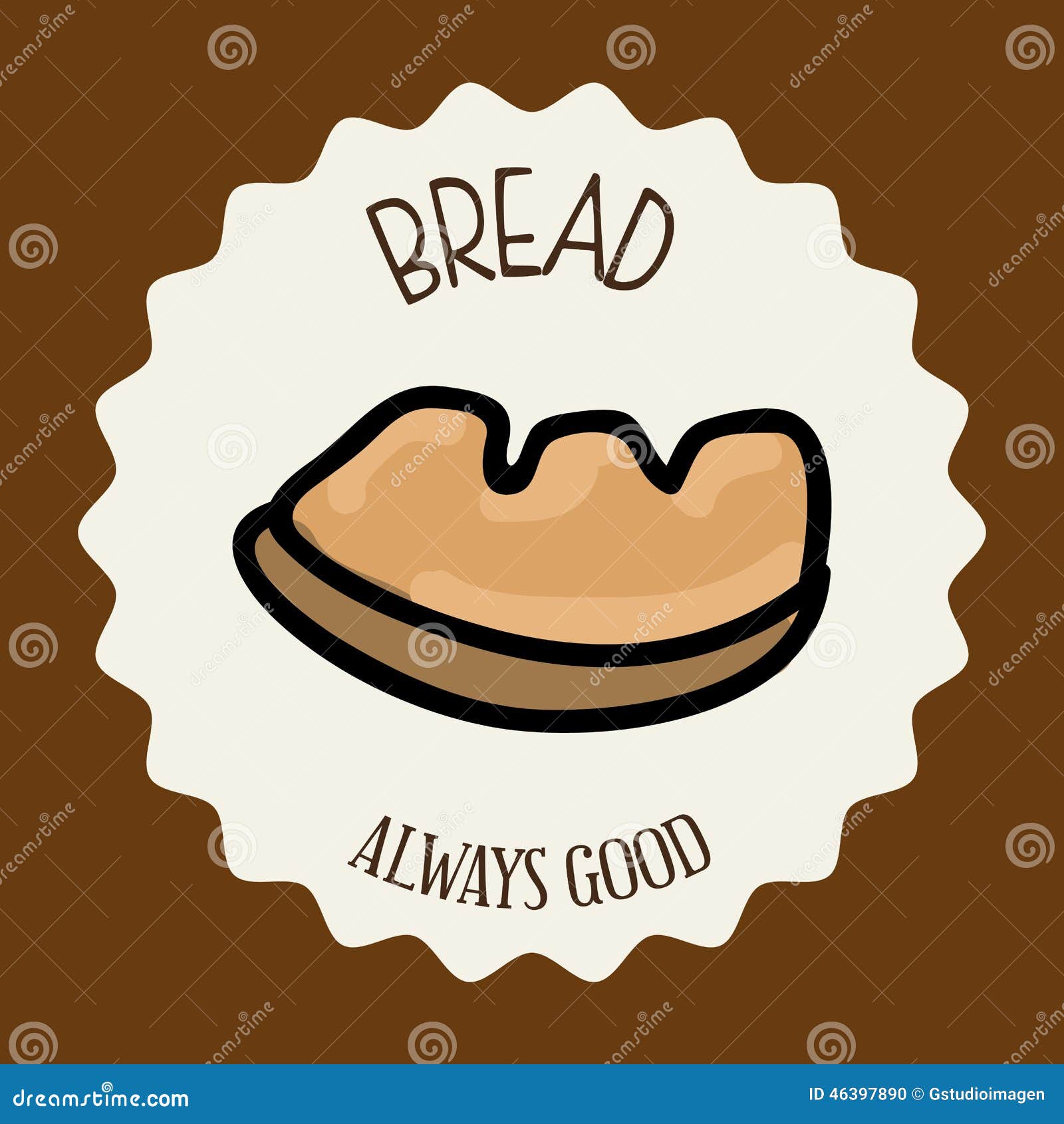 Bread design stock illustration. Illustration of natural - 46397890