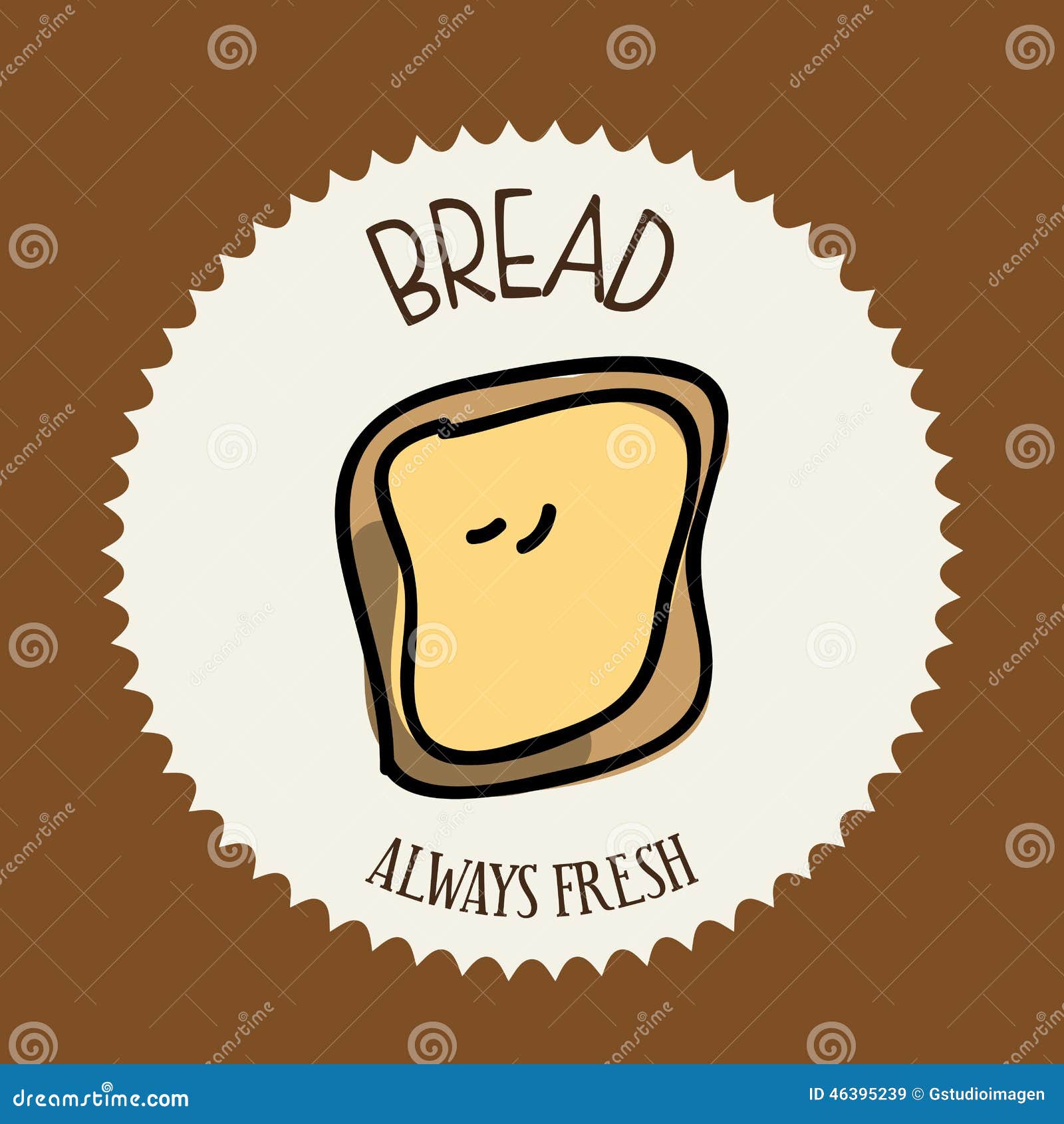 Bread design stock vector. Illustration of sketch, drawing - 46395239