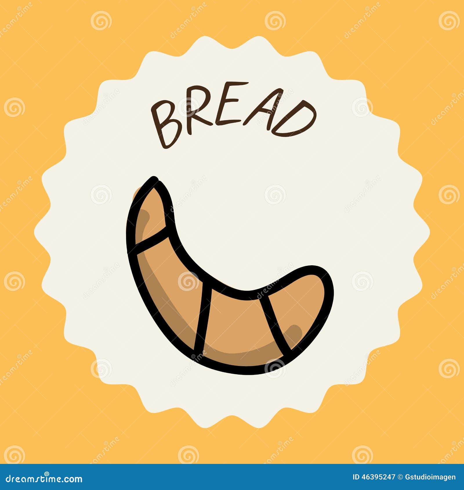 Bread design stock vector. Illustration of natural, icon - 46395247