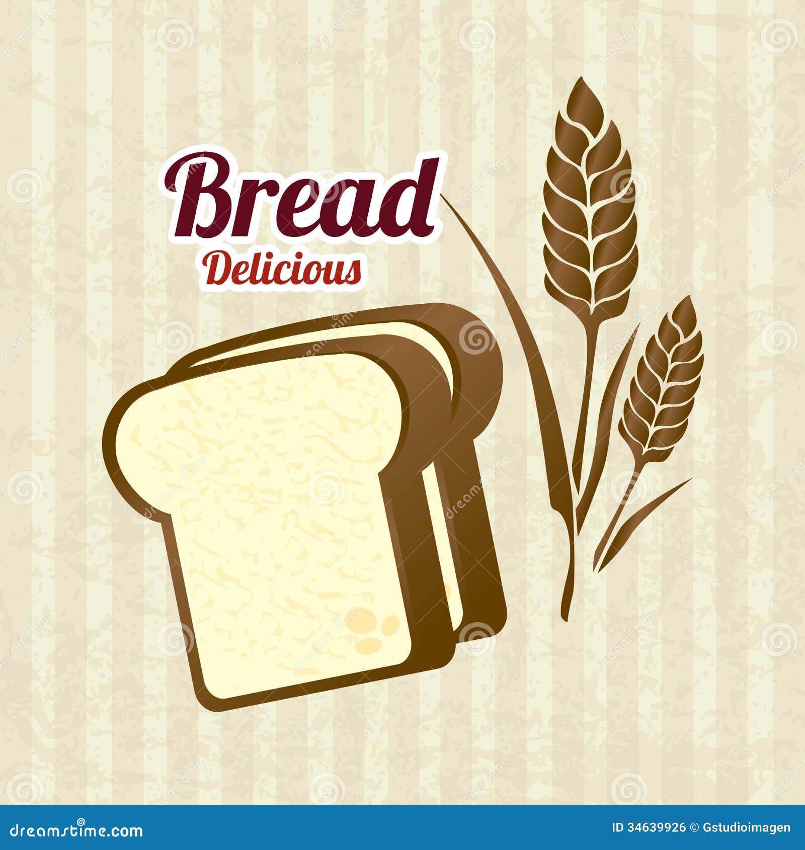 Bread design stock vector. Illustration of objects, bread - 34639926