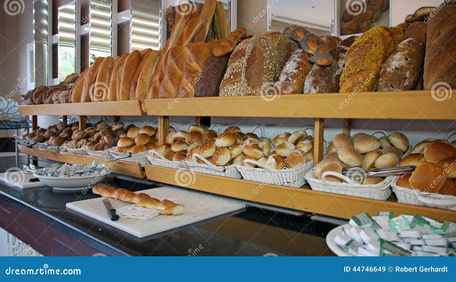 Bread Display at a Hotel Buffet Stock Image - Image of grain, diversity: 44746649
