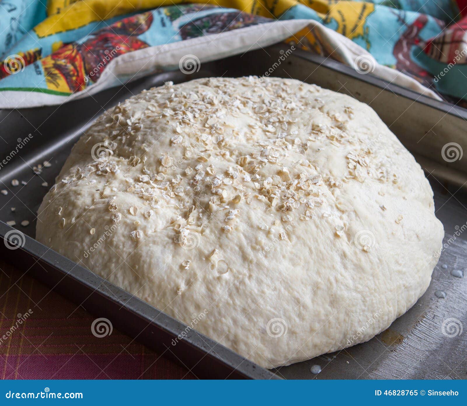 Bread dough stock image. Image of sugar, tray, home, hungry - 46828765