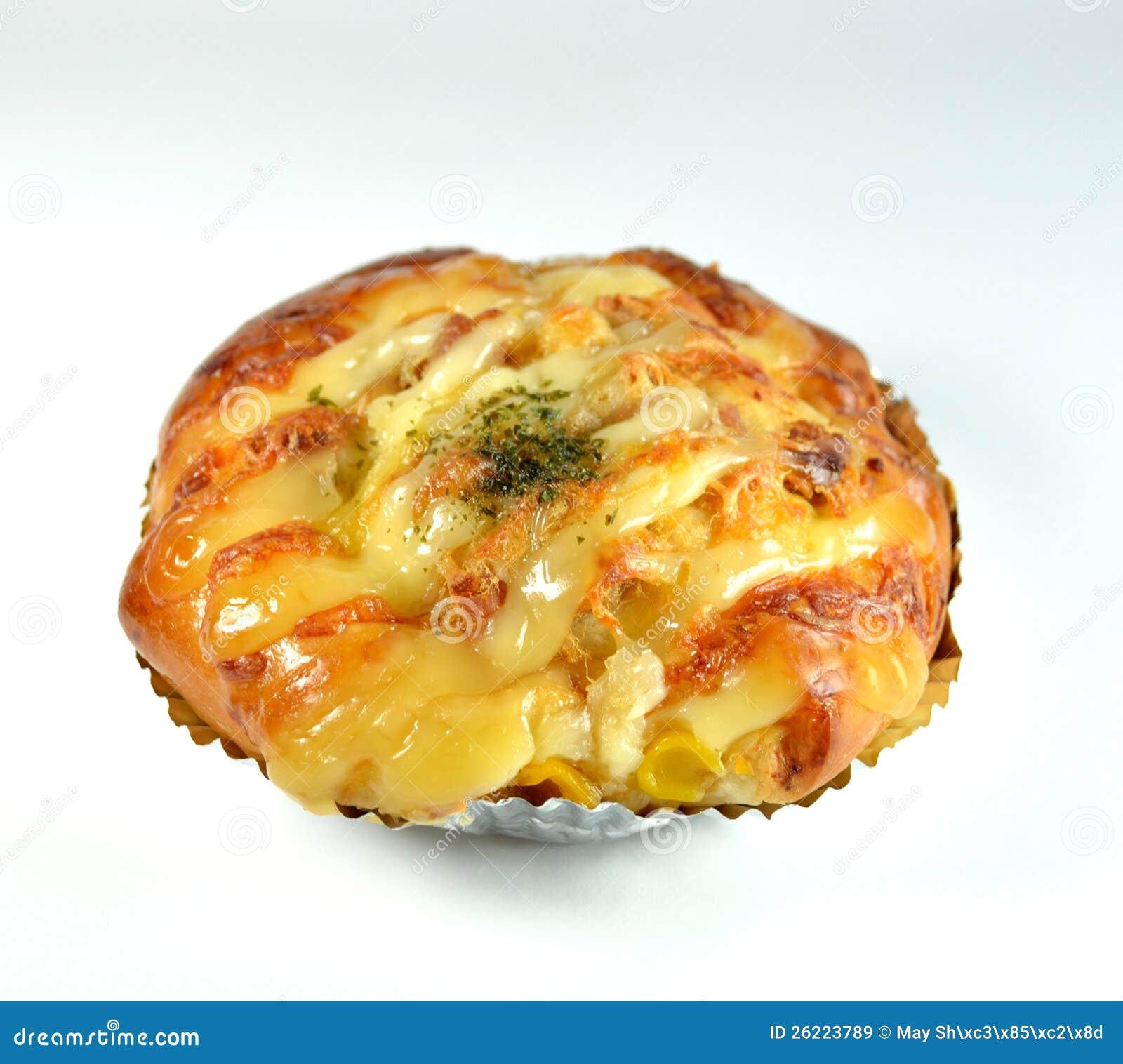 Bread with Dried Shredded Pork and Mayonnaise Stock Image - Image of ...