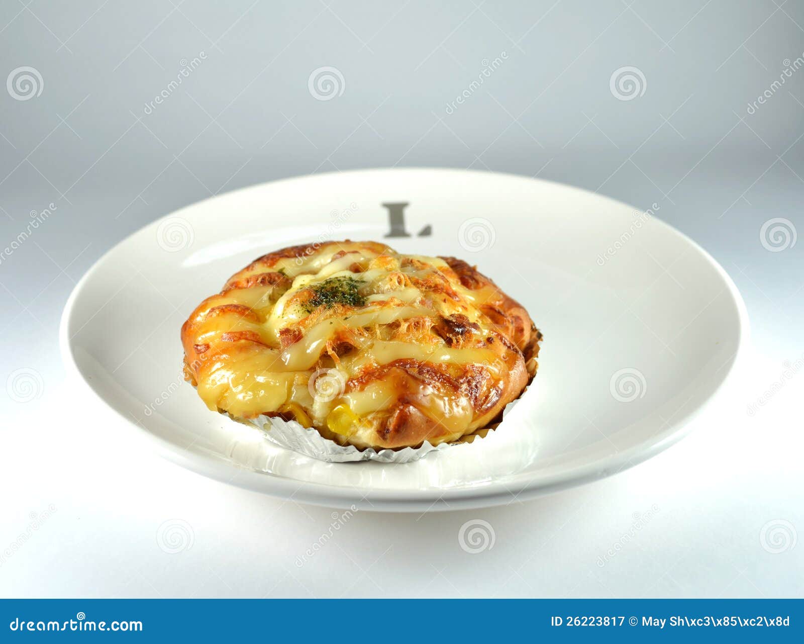 Bread with Dried Shredded Pork and Mayonnaise Stock Image - Image of ...