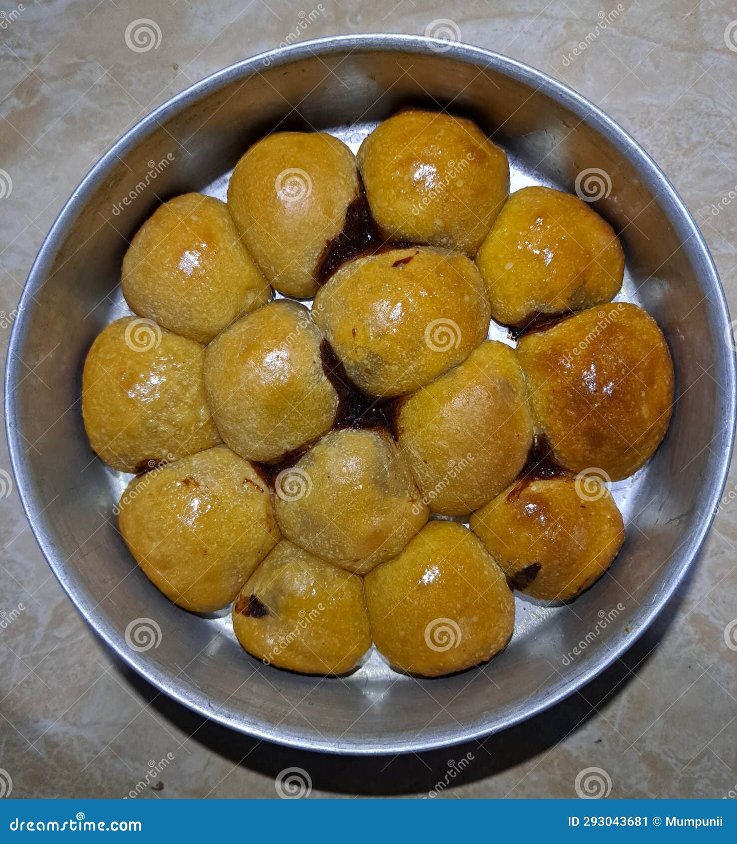 The Bread Failed after Being Baked and Did Not Rise Stock Image - Image ...