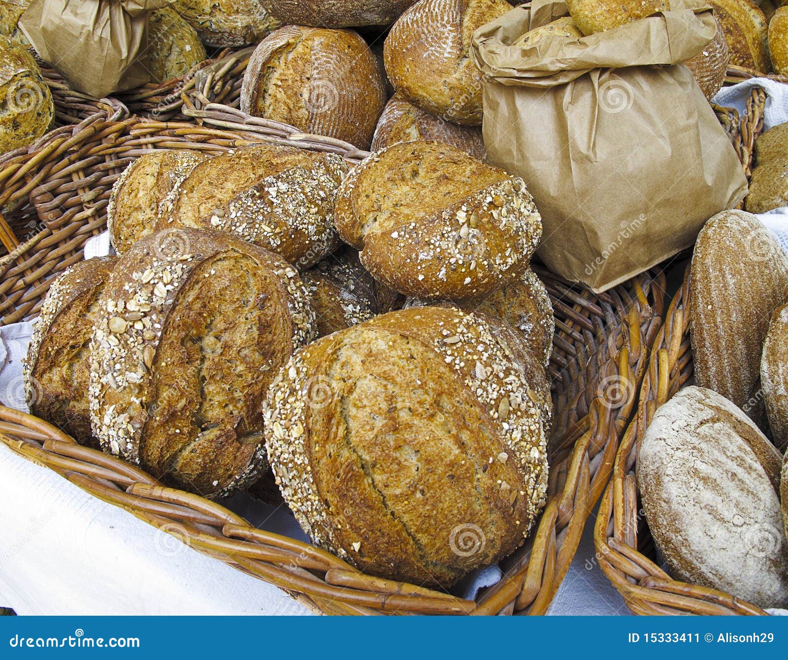 Bread at Farmers Market stock image. Image of bakery - 15333411