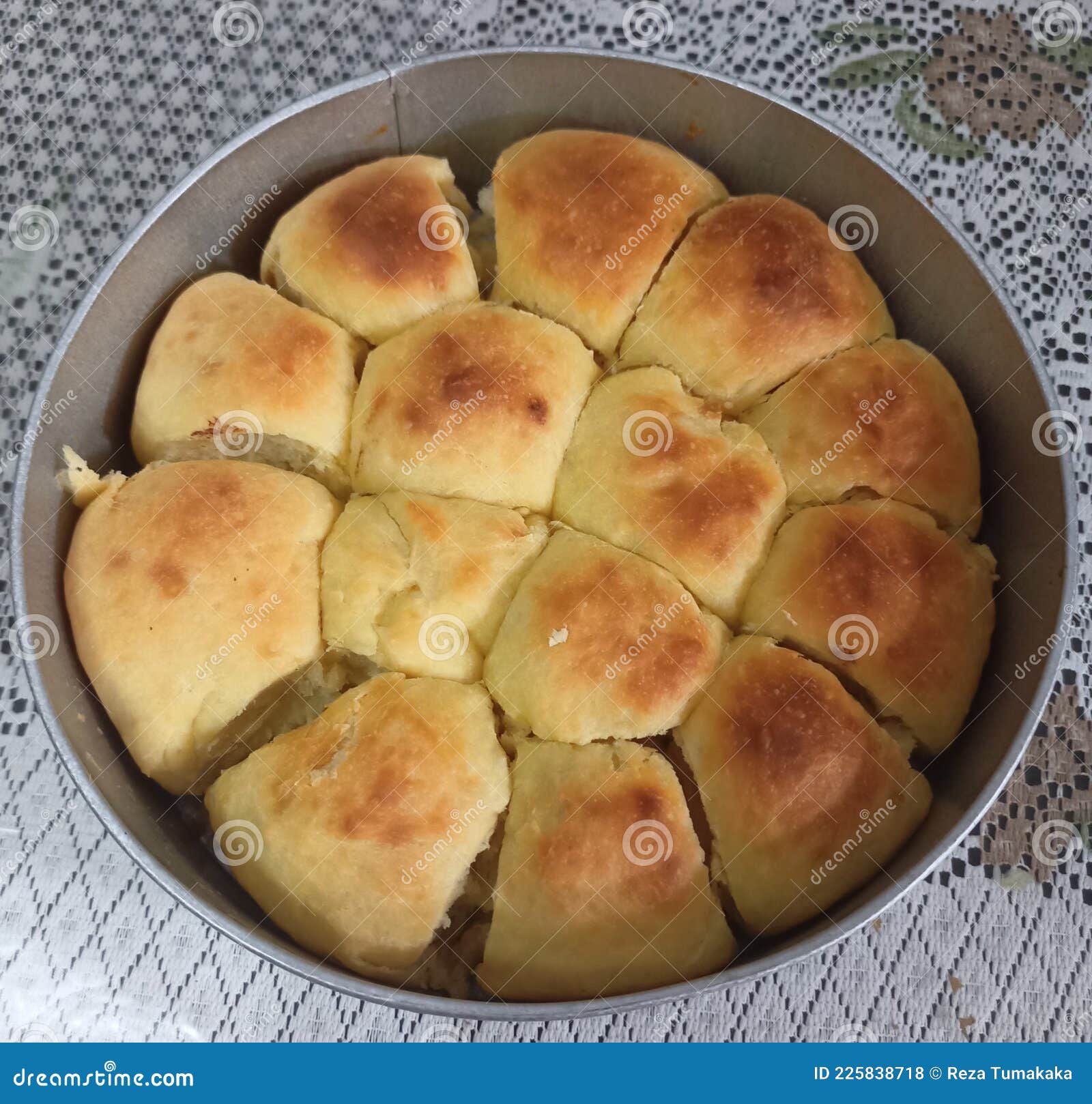 Bread Fermented of Cassava Stuffed Chocolate and Cheese Stock Photo ...